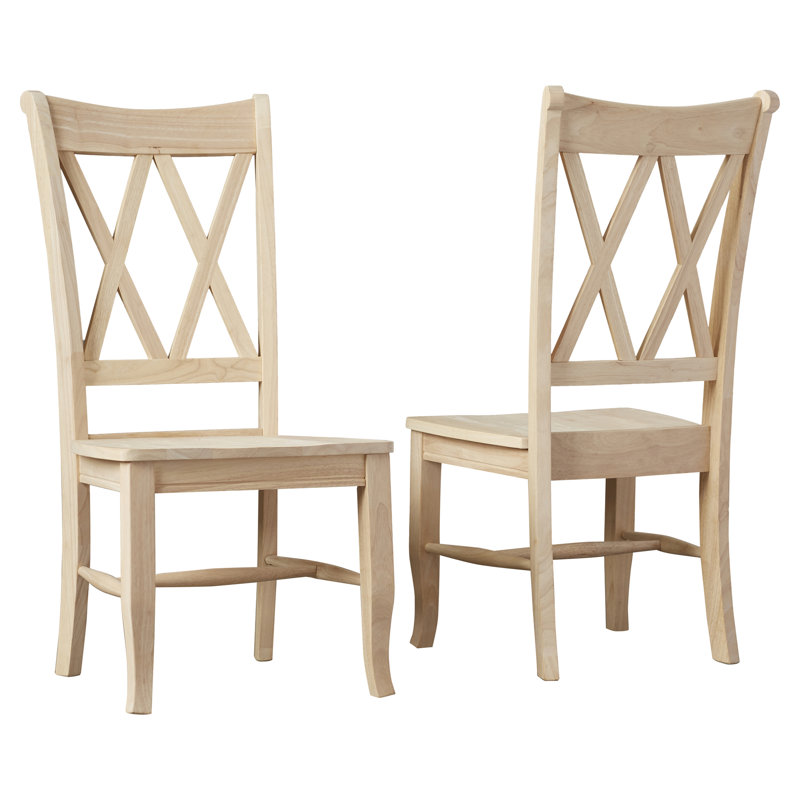 Mistana™ Lynn Solid Wood Cross Back Side Chair And Reviews Wayfair